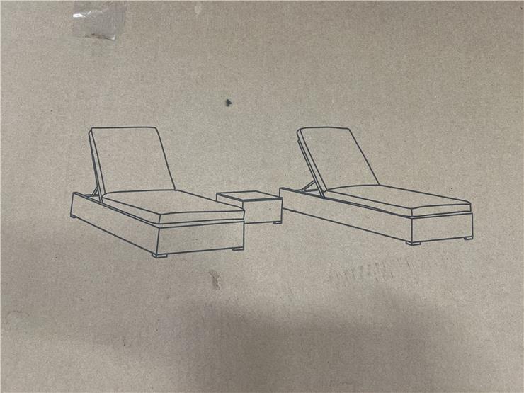 2 st Solsängar med bord Astrid - Natur konstrotting - industritorget.se