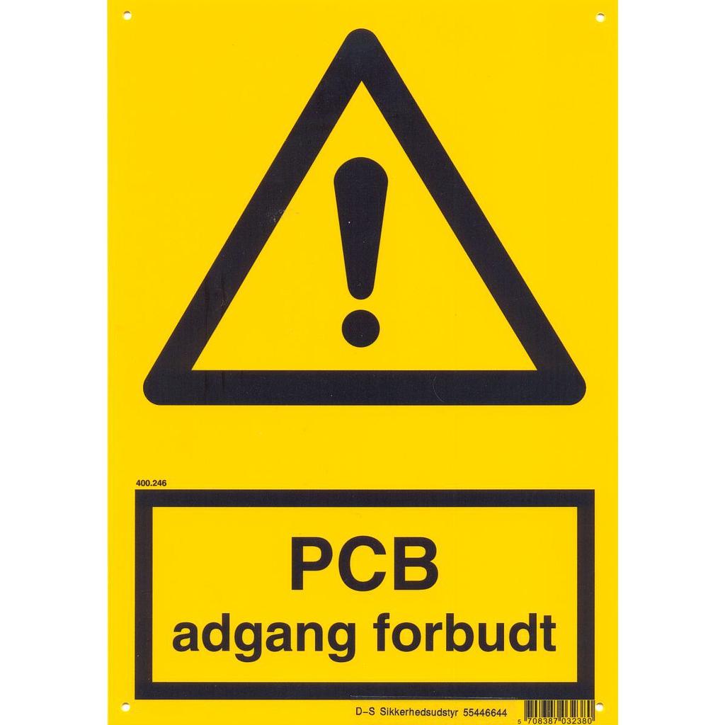 PCB, warning sign, adhesive foil - industritorget.se
